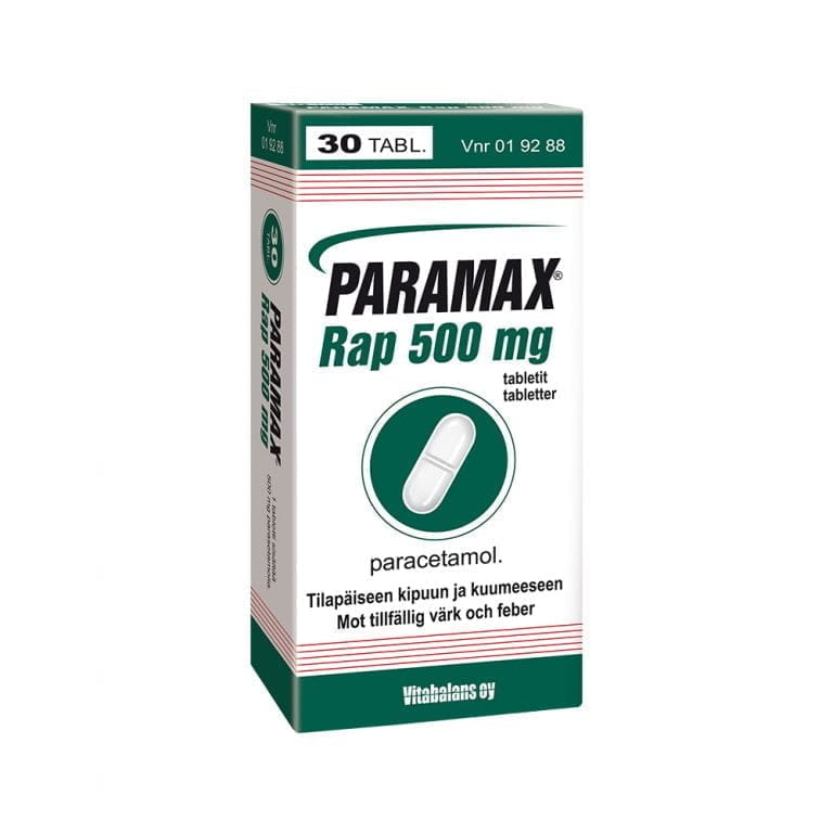 Paramax Rap 500 mg tablet - Vitabalans Oy