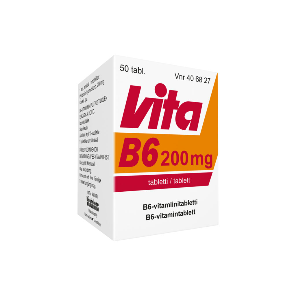 Vita-B6 200 mg tabletti - Vitabalans Oy